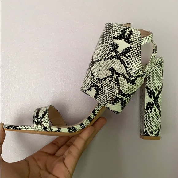 Shoe Dazzle | Shoes | Snake Skin Heels | Poshmark